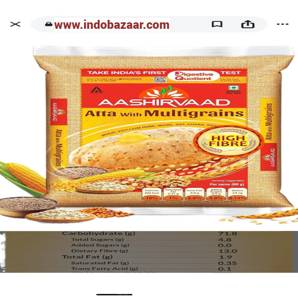 Atta Multigrain Aashirvad 2kg India – Indobazaar Shop